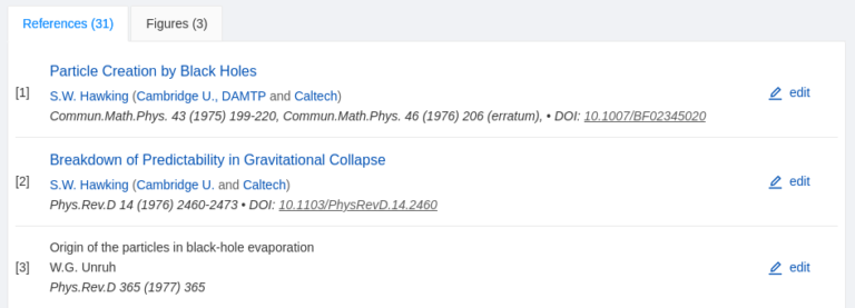 Correcting references – INSPIRE help